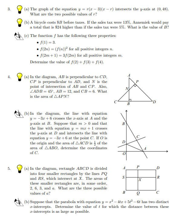 2024年Euclid数学竞赛考试真题及答案 - Eucli Mathematics Contest